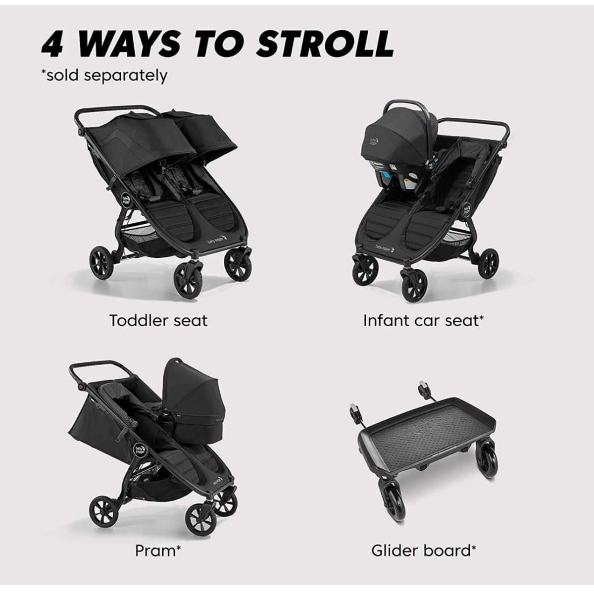 Baby Jogger City Mini GT2 Double Stroller - Little Beach Bum - Baby ...