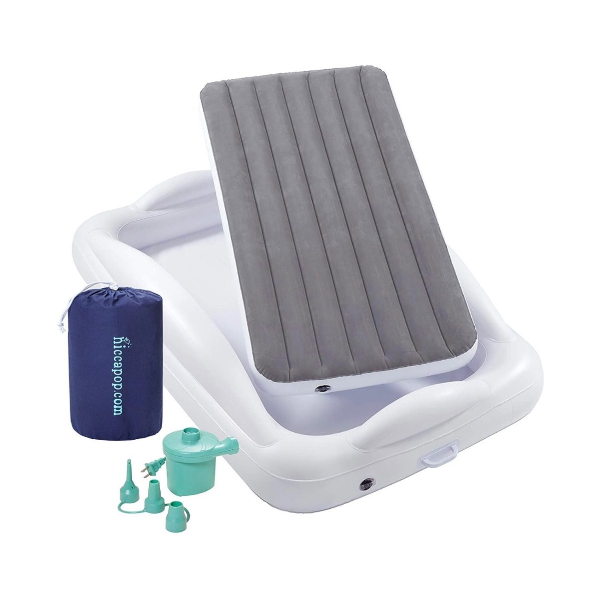 Hiccapop Inflatable Toddler Bed - Little Beach Bum - Baby Gear Rentals